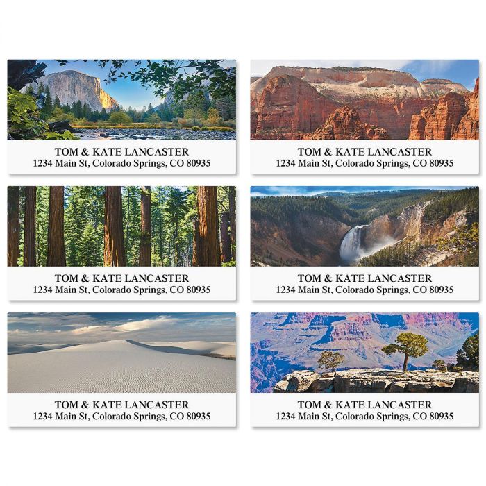 Nature's Landscape Deluxe Return Address Labels | Colorful Images