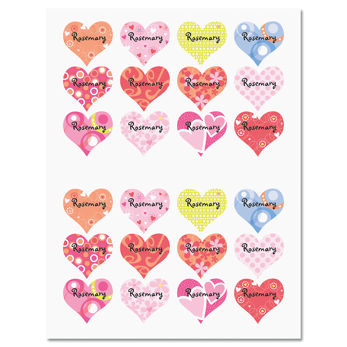 Custom Heart Stickers 808370 | Colorful Images