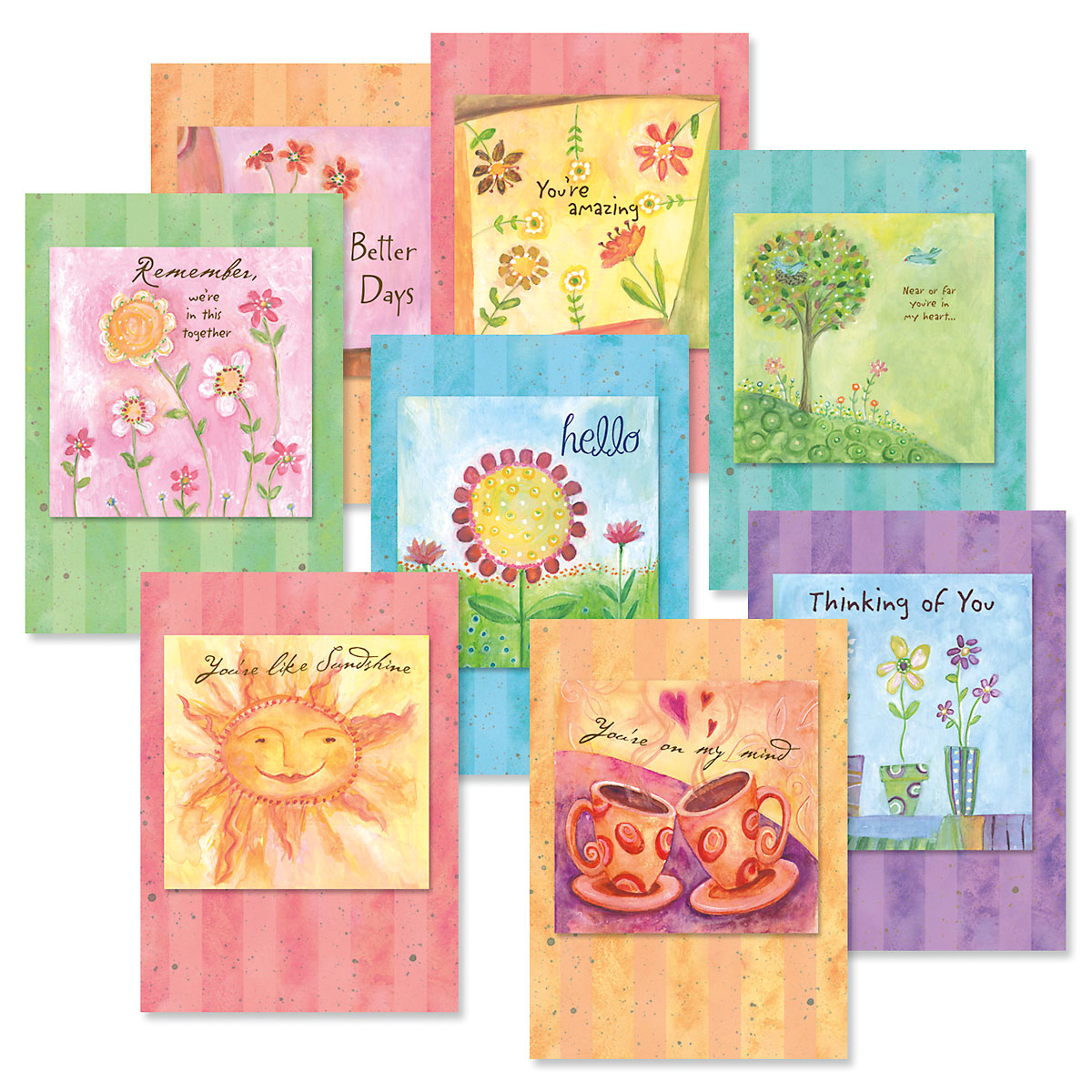 In This Together Friendship Greeting Cards Value Pack | Colorful Images