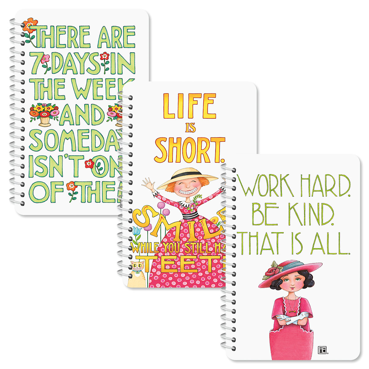 Mary Engelbreit Spiral-Bound Notepads | Colorful Images