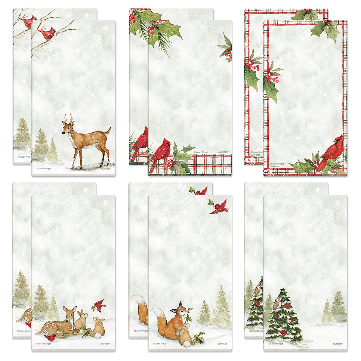 Peaceful Forest Magnetic Shopping List Pads | Colorful Images