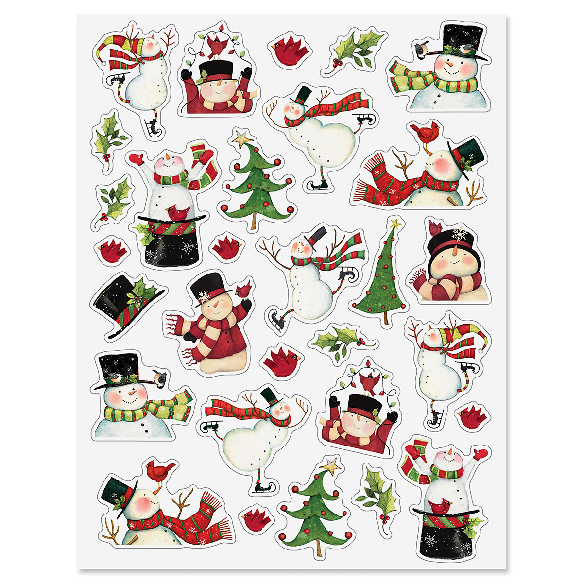 Snowman Joy Stickers | Colorful Images