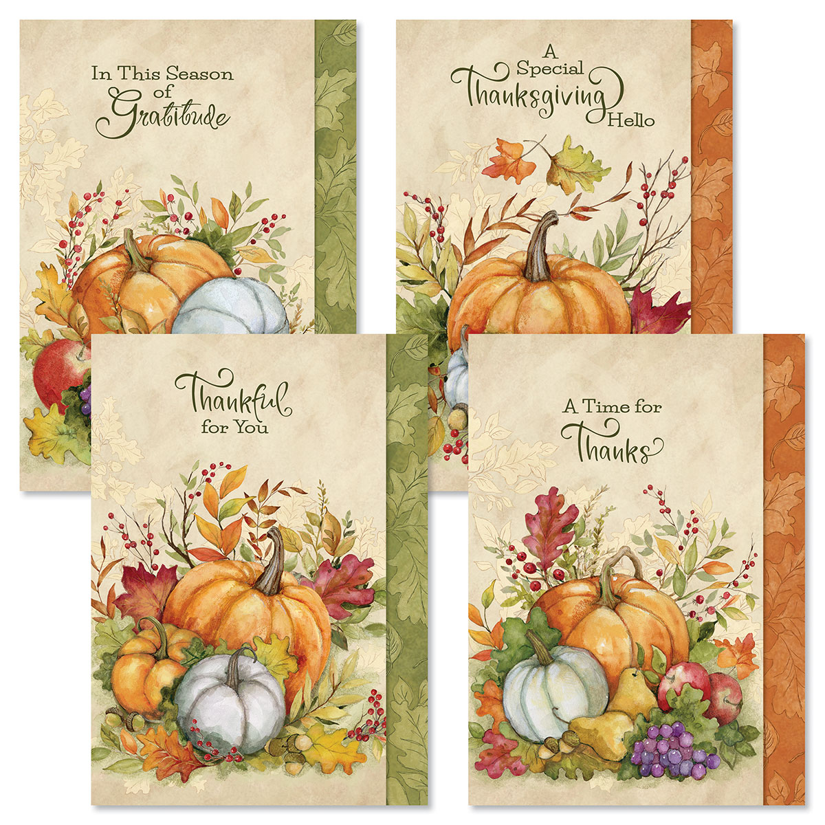 Autumn Pumpkin Thanksgiving Cards | Colorful Images