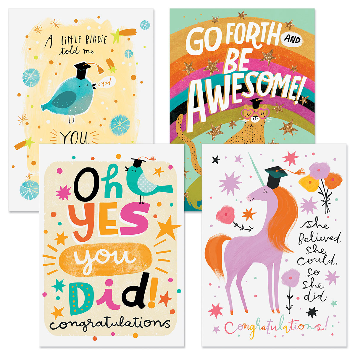 Whimsy Graduation Cards | Colorful Images