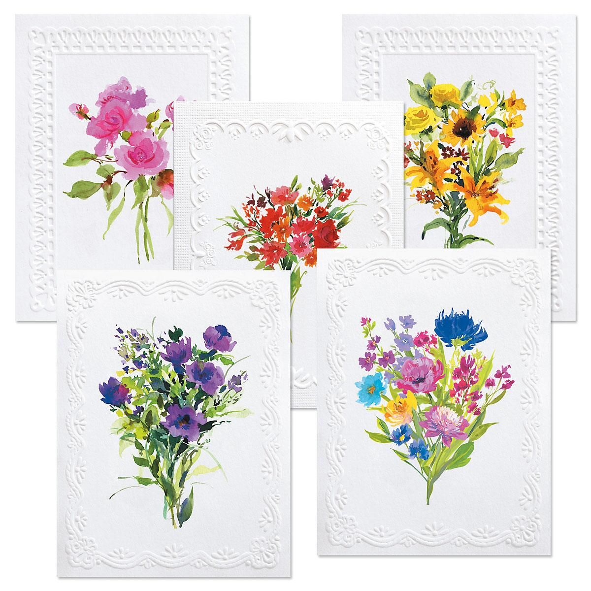 Flower Note Card Design