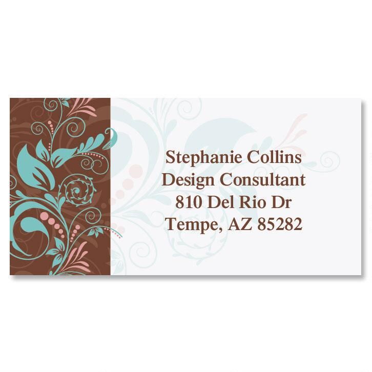 Style Border Return Address Labels | Colorful Images
