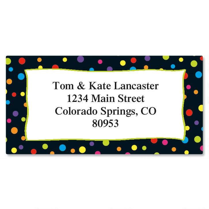 Something Fun Party Border Return Address Labels Colorful Images
