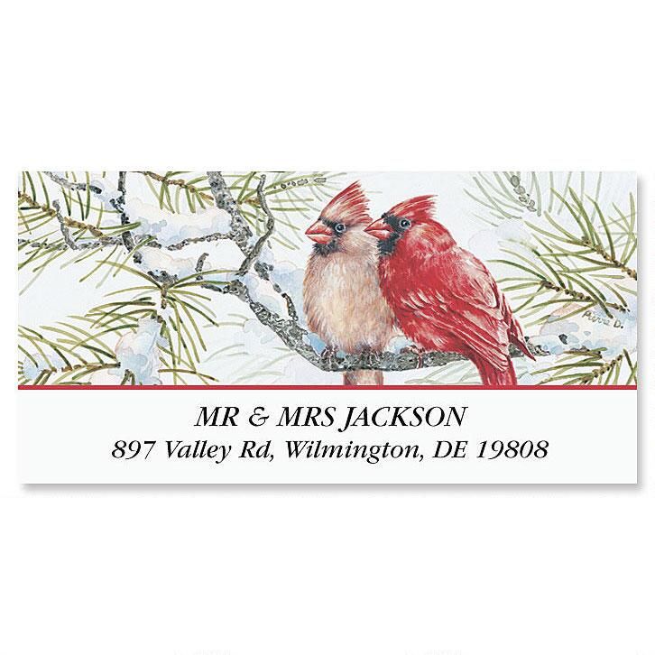 Cardinal Deluxe Return Address Labels | Colorful Images