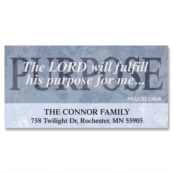 Purpose Deluxe Return Address Labels | Colorful Images