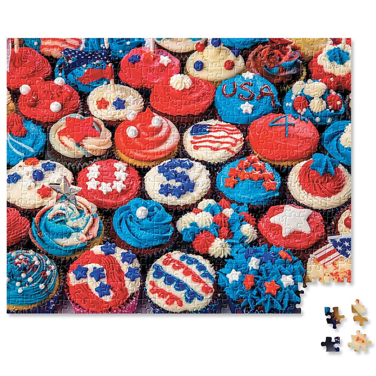 Patriotic Cupcakes Puzzle | Colorful Images