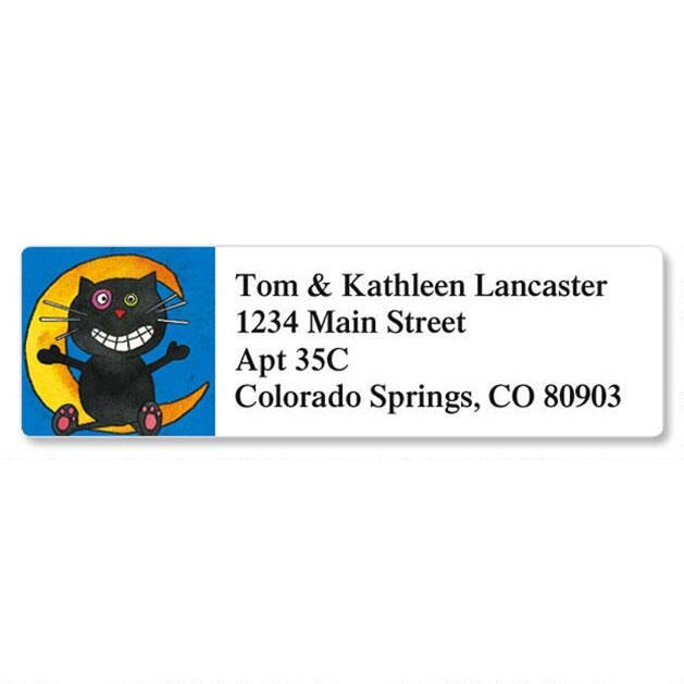 Fun Halloween Classic Return Address Labels Colorful Images