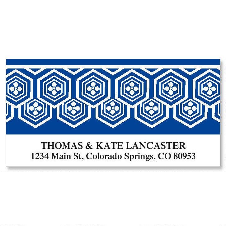 Border Pattern Deluxe Return Address Labels | Colorful Images