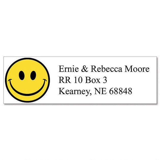 Happy Faces Classic Return Address Labels | Colorful Images