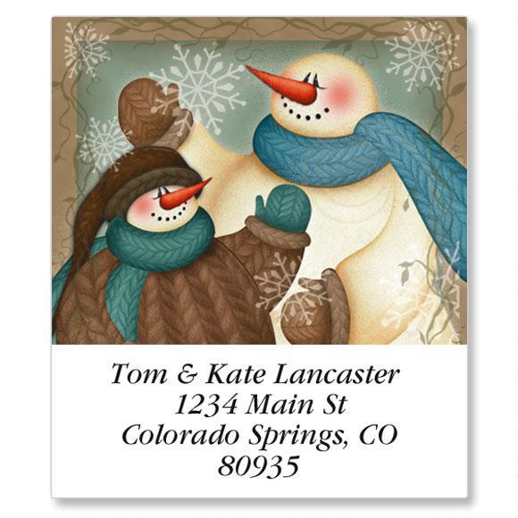 A Winter Hello Select Return Address Labels | Colorful Images