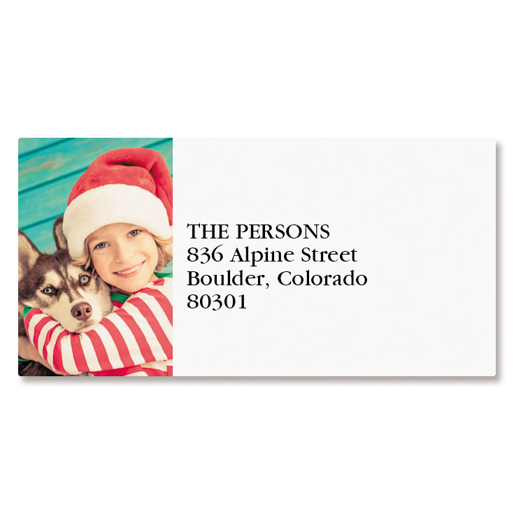Personalized Direct Border Photo Address Label | Colorful Images