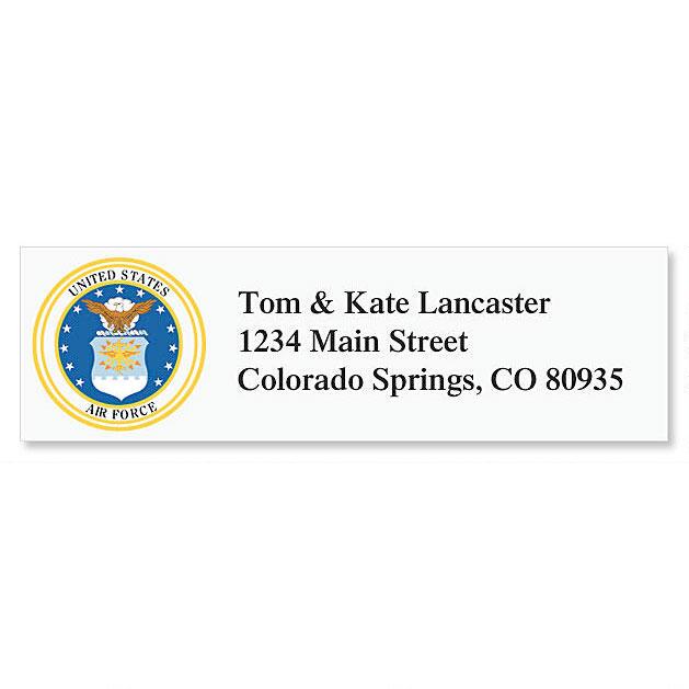 Air Force Classic Return Address Labels | Colorful Images