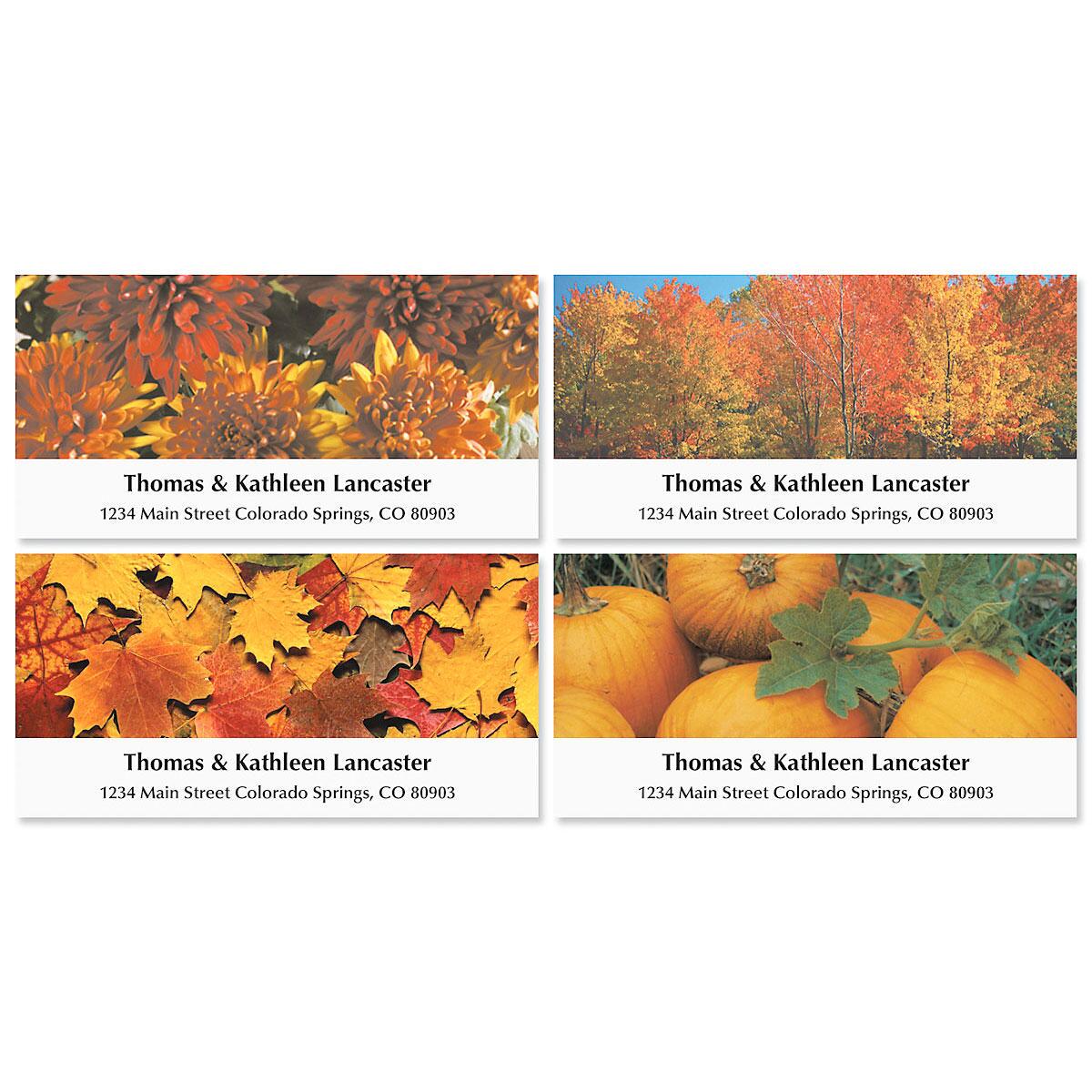 Autumn Address Labels | Colorful Images