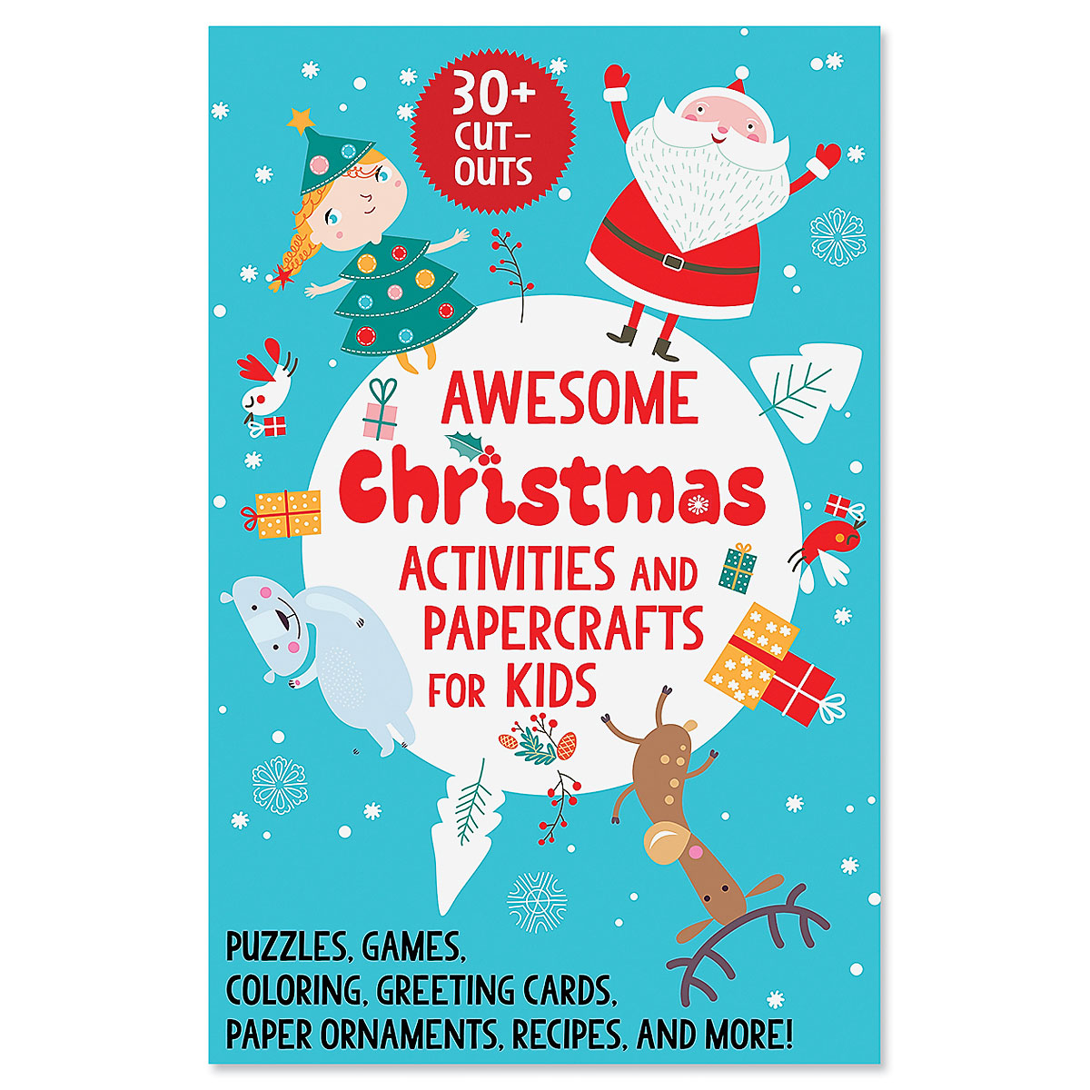 Awesome Christmas Activities & Papercrafts Book | Colorful Images