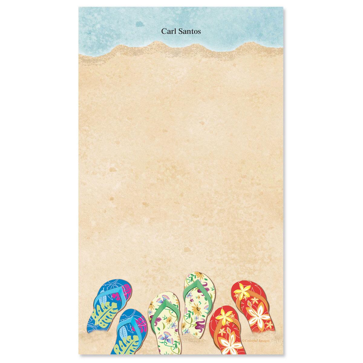 Baja Flip-Flops Custom Memo Pads | Colorful Images