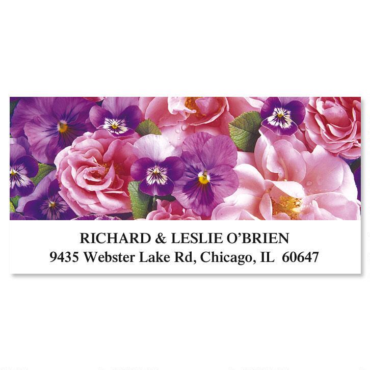 Beautiful Blossoms Deluxe Return Address Labels | Colorful Images