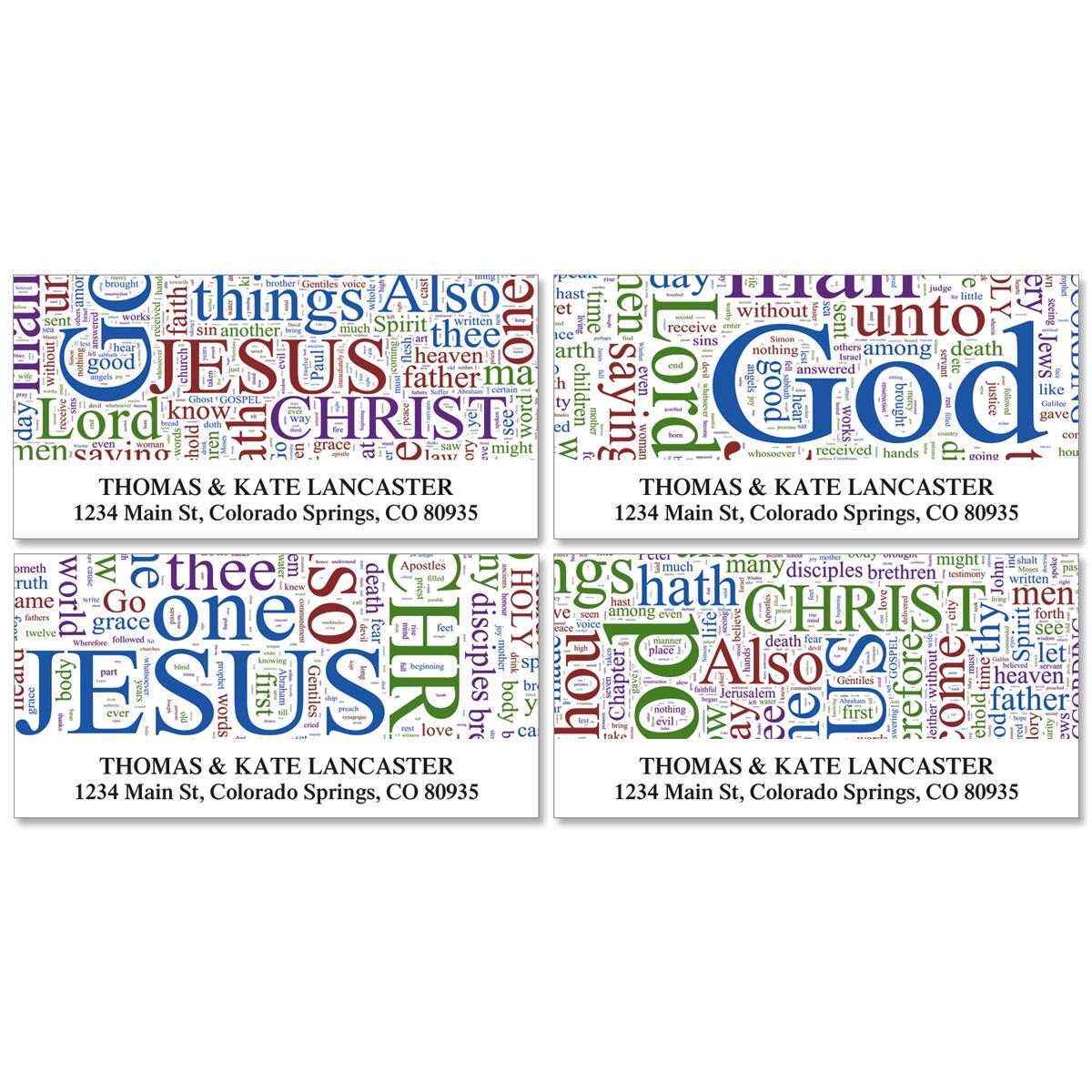 Beauty in Inspiration Deluxe Return Address Labels | Colorful Images