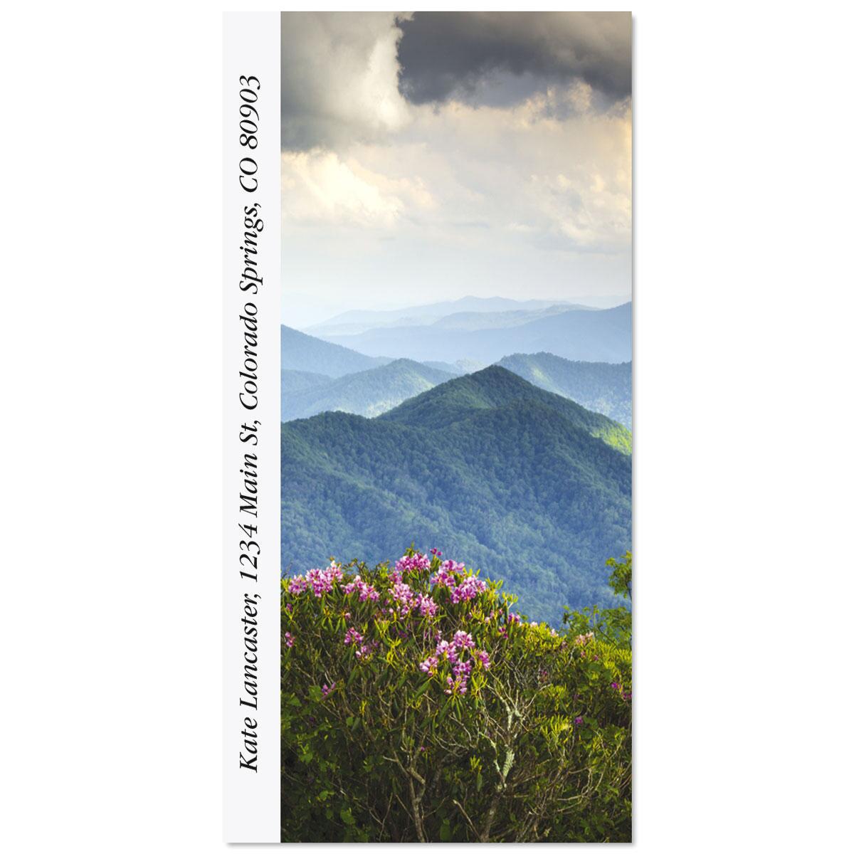 Blue Ridge Mountains Oversized Address Labels | Colorful Images