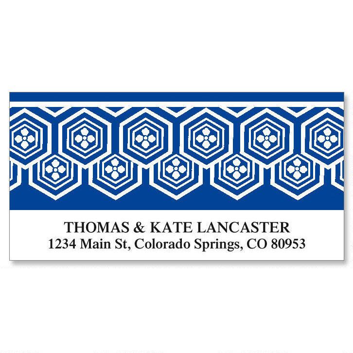 Border Pattern Deluxe Return Address Labels | Colorful Images