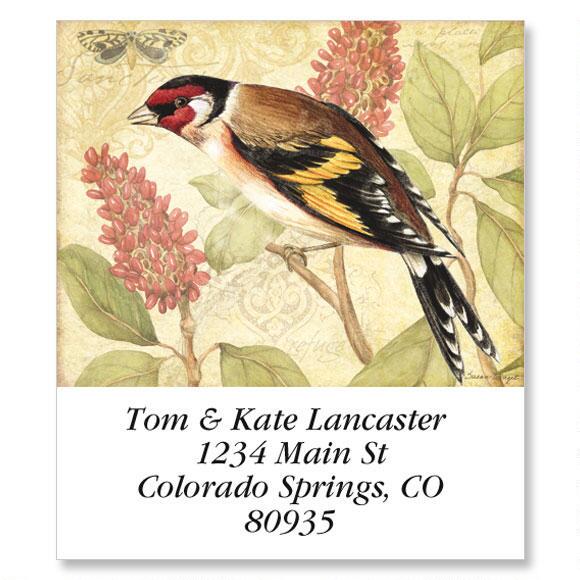 Botanical Birds Select Return Address Labels | Colorful Images