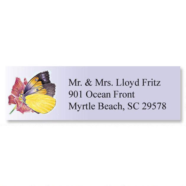 Brilliant Butterflies Classic Return Address Labels | Colorful Images