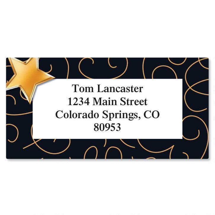 Bronze Star Address Labels | Colorful Images