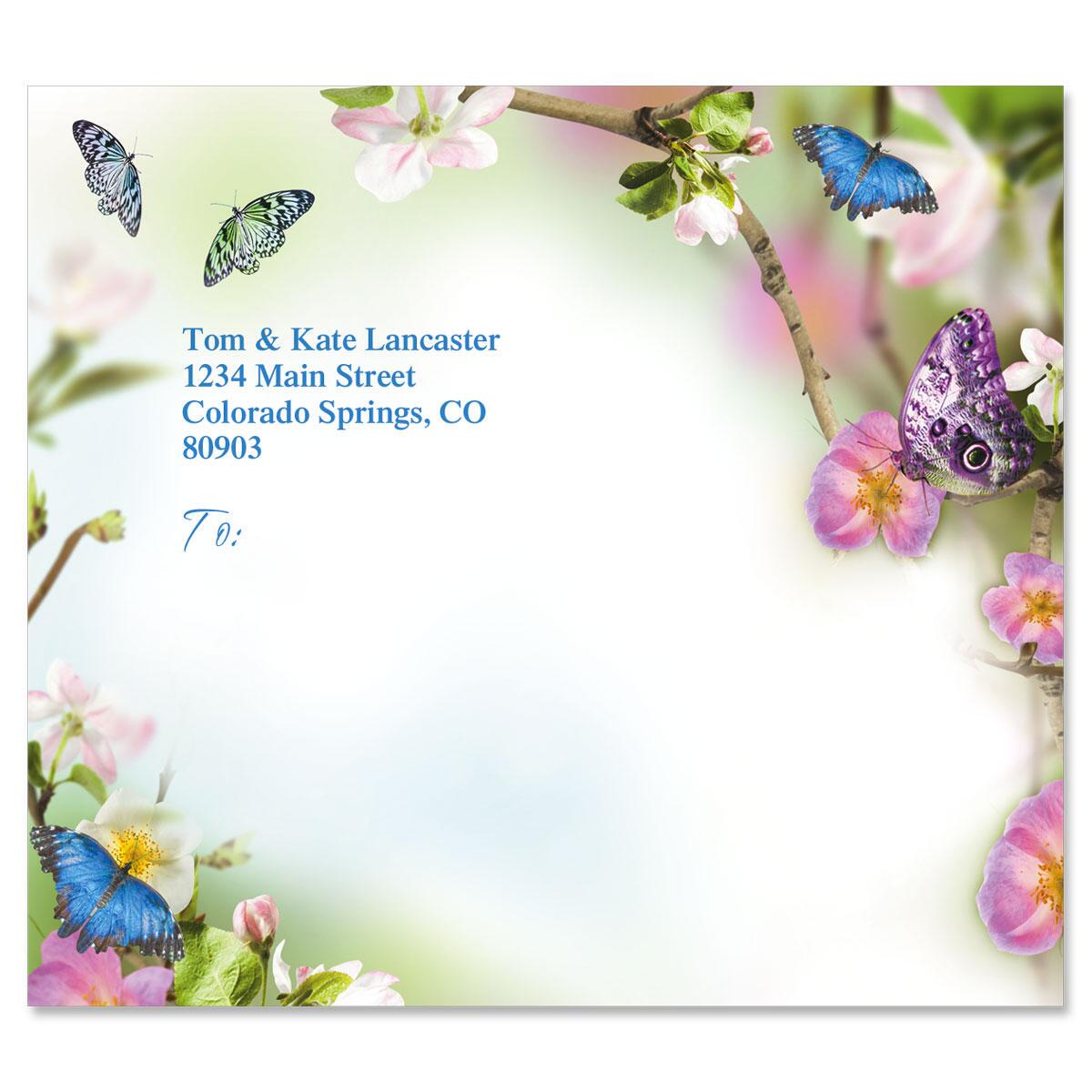 Butterfly Delight Package Labels | Colorful Images