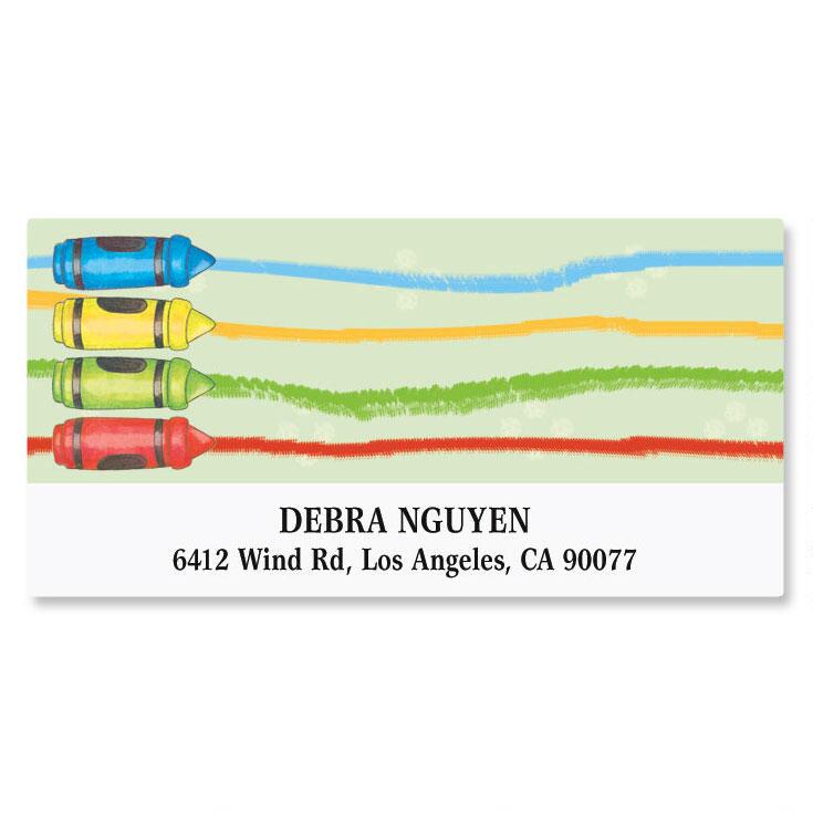 Child Care Deluxe Address Labels | Colorful Images