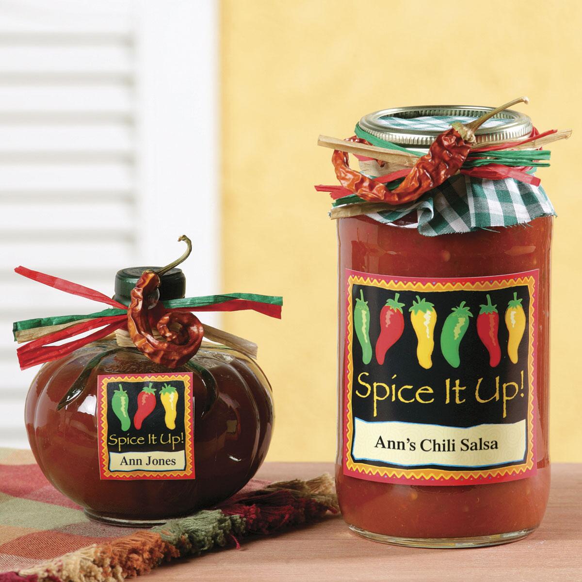 Chili Peppers Canning Labels | Colorful Images