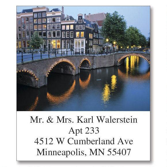 Cityscapes Select Return Address Labels | Colorful Images