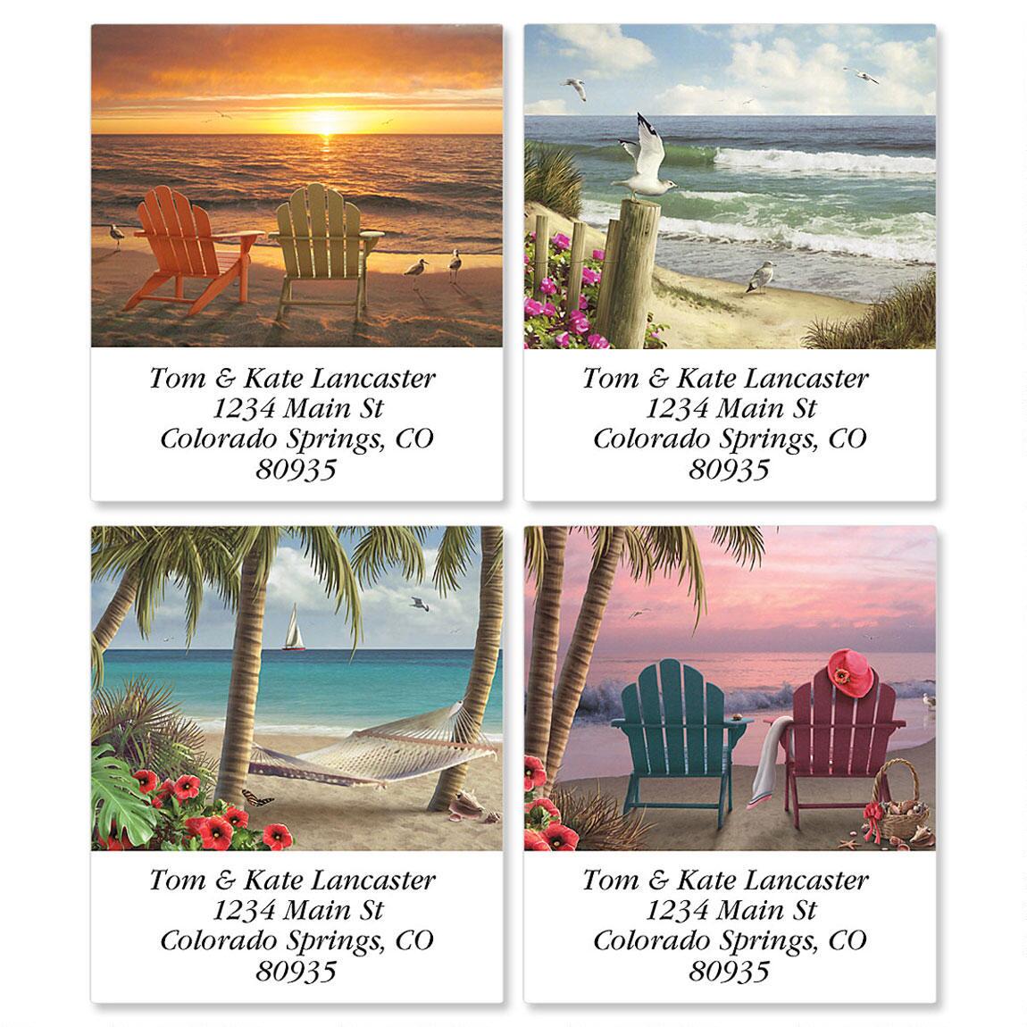 Coastal Dreams Select Return Address Labels | Colorful Images