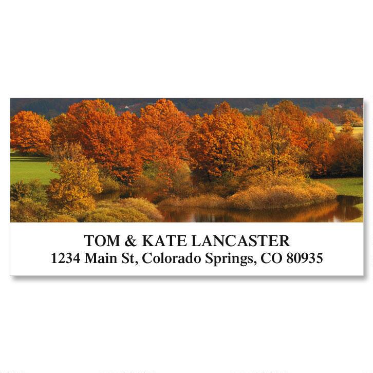 Colors of Autumn Deluxe Return Address Labels | Colorful Images