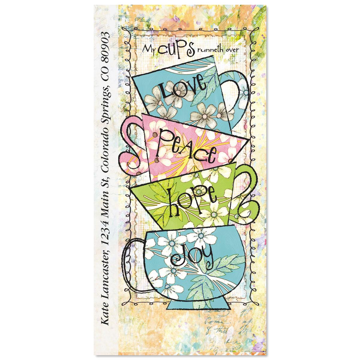 Cottage Kitchen Oversized Return Address Labels | Colorful Images