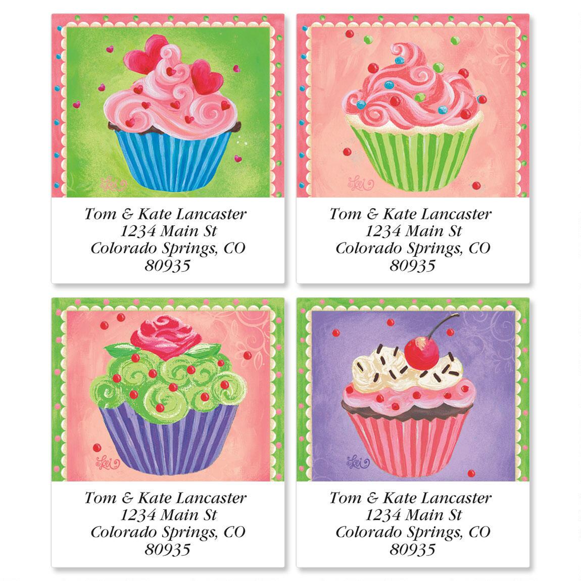 Cupcakes Select Return Address Labels | Colorful Images