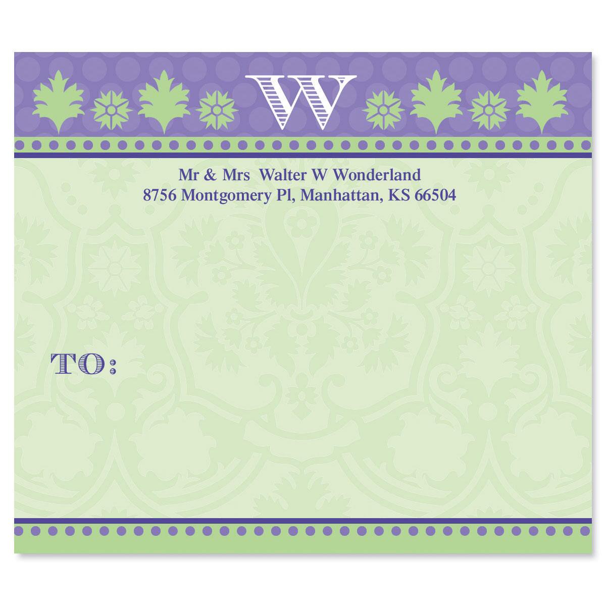 Damask Package Labels | Colorful Images