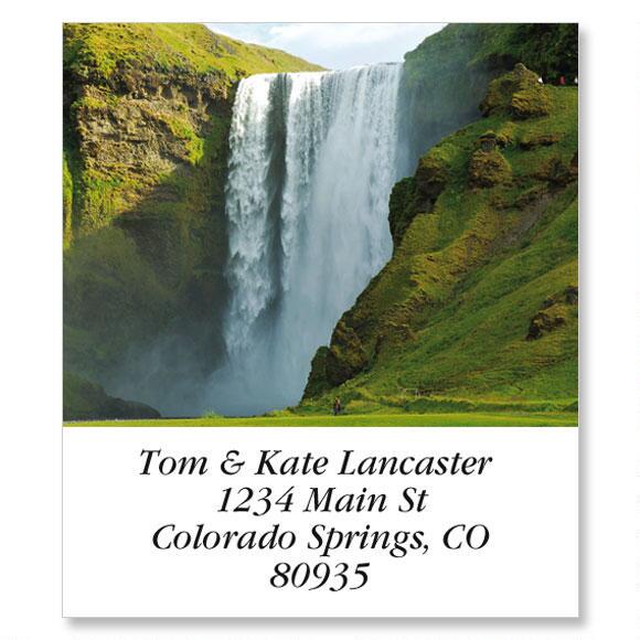 Enchanting Waterfalls Select Address Labels | Colorful Images
