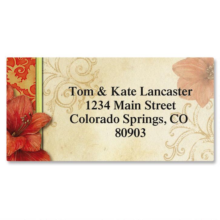 Every Season of Flowers Address Labels | Colorful Images