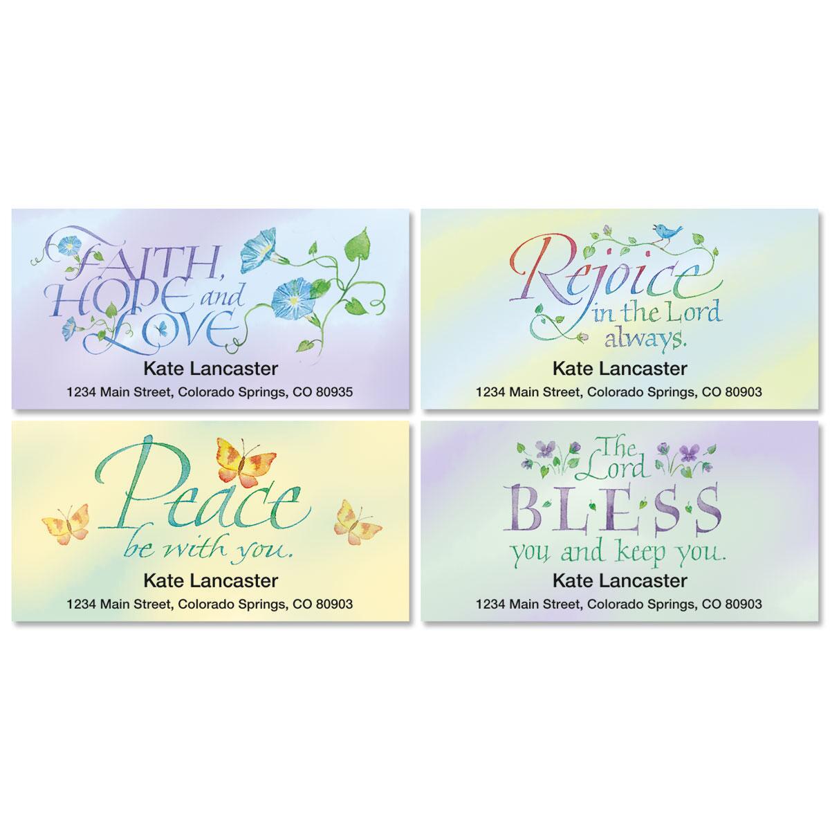 Expressions of Faith Deluxe Return Address Labels | Colorful Images