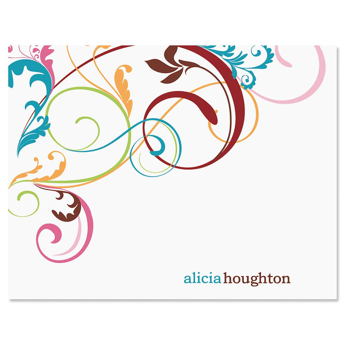 Fantasia Custom Note Cards | Colorful Images