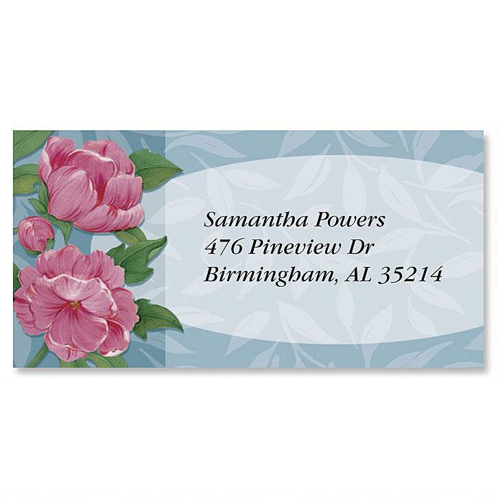 Fantasy Floral Border Return Address Labels | Colorful Images