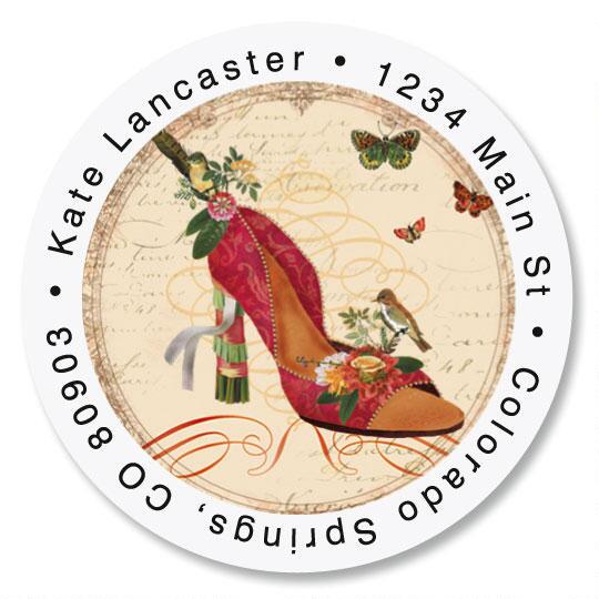 Fashion Fantastic Round Return Address Labels | Colorful Images
