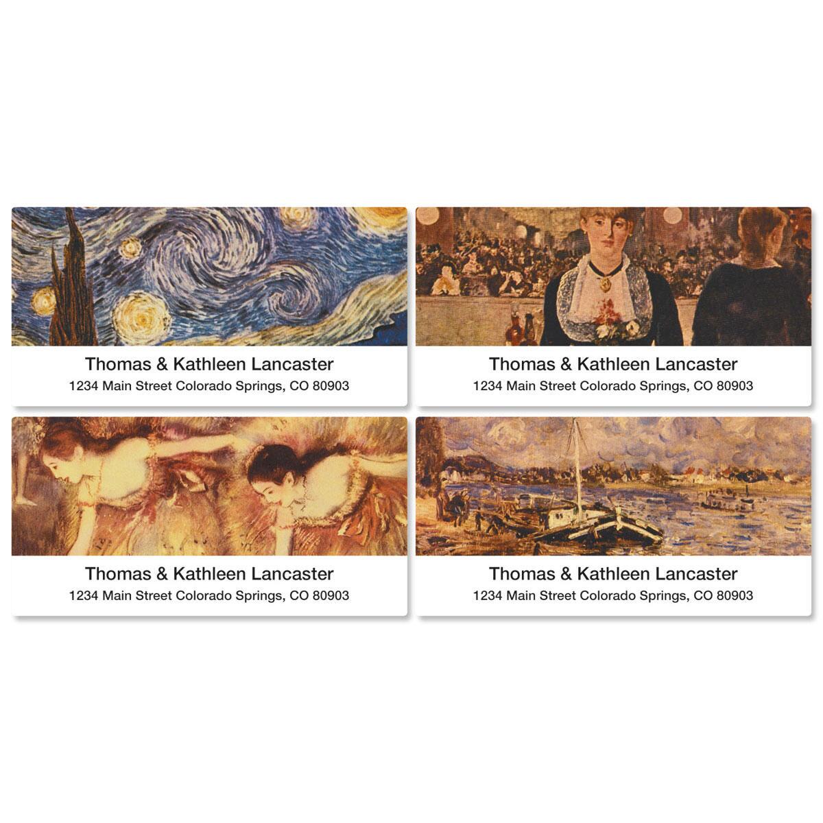 Fine Arts Address Labels | Colorful Images