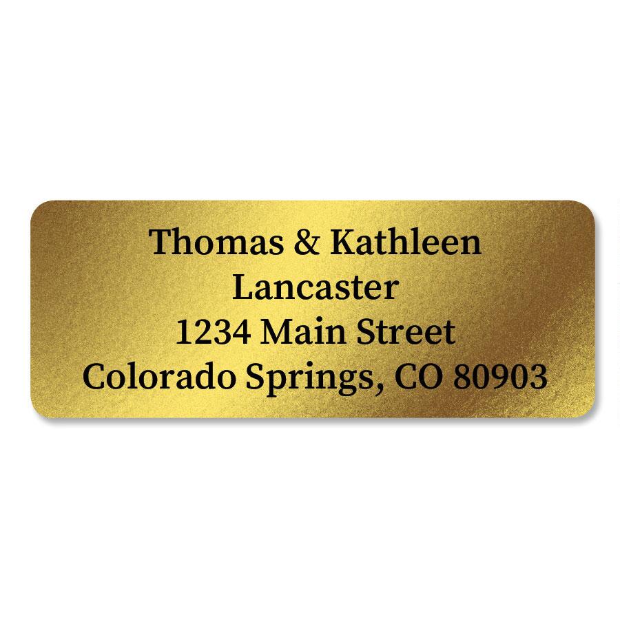 Foil Rectangle Return Address Labels | Colorful Images