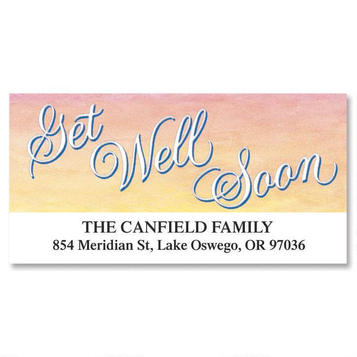 Get Well Deluxe Return Address Labels | Colorful Images
