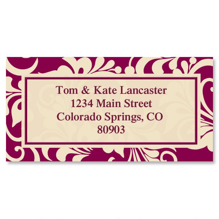Glamorama Border Return Address Labels | Colorful Images