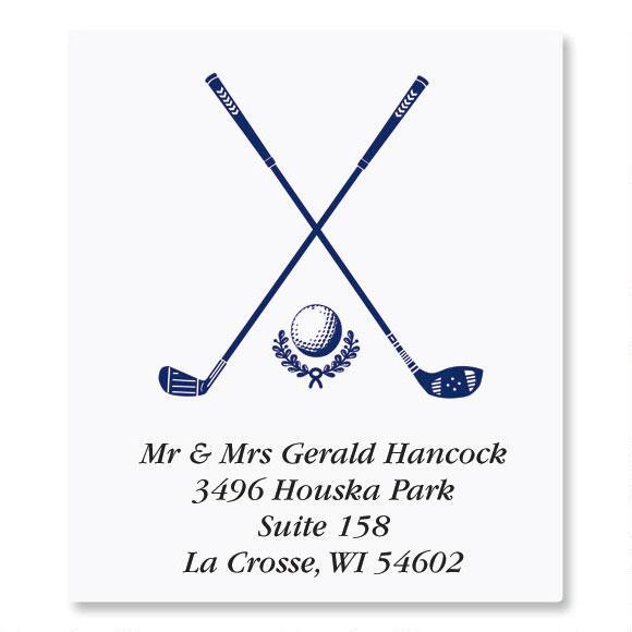 Golf Select Address Labels | Colorful Images